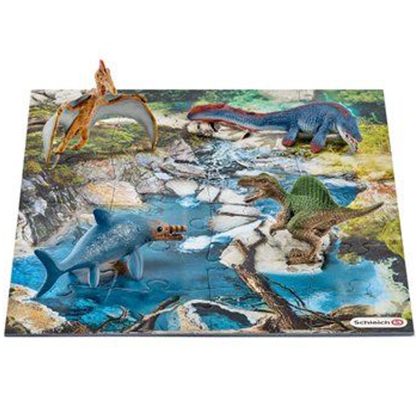 Schleich Mali dinosaurus sa podlogom od puzli 42330 | ODDO igračke