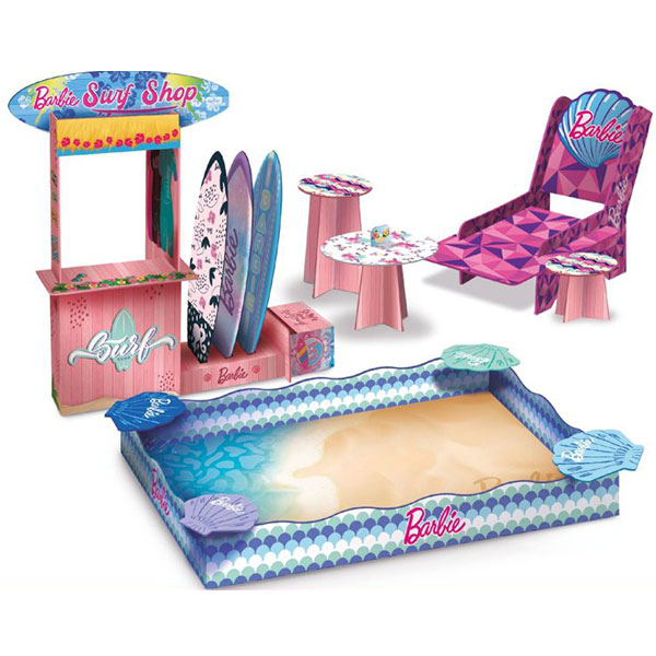 Barbie set Surf and Sand sa lutkom i magičnim peskom Lisciani 91966 ...