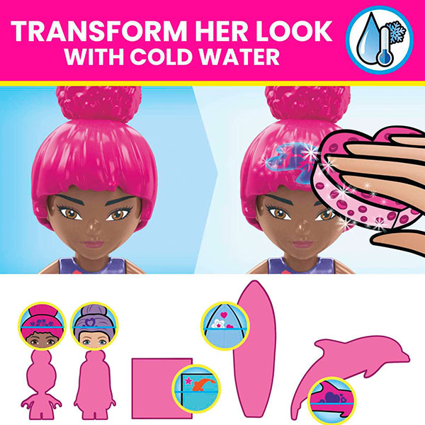 Barbie set Mega Color Reveal Dolphin Adventure HHW83 | ODDO igračke