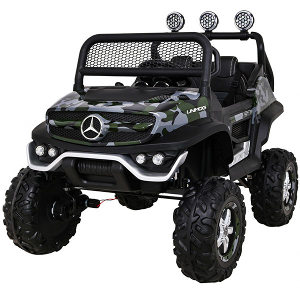 Auto džip na akumulator MERCEDES-BENZ UNIMOG maskirni 4 x 4 model 291-1 ...