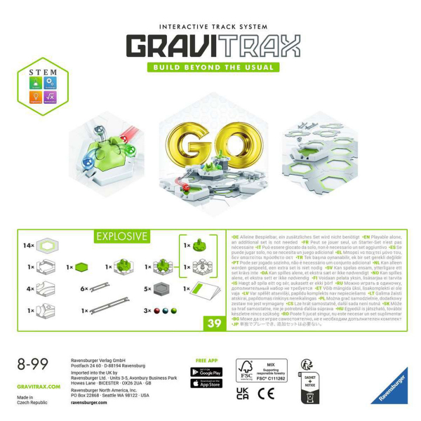 Ravensburger društvena igra – Gravitrax GO eksploziv RA23704 | ODDO igračke